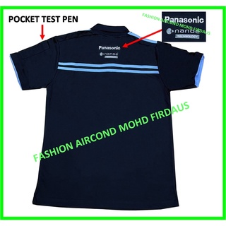 PANASONIC nanoe T-SHIRT AIRCOND BAJU AIRCOND MAN BAJU KERJA AIRCOND ...