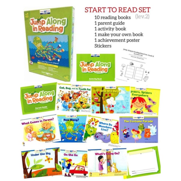 I CAN READ SET. READING LEVEL 2 FOR KIDS. CHILDREN START TO READ SET ...