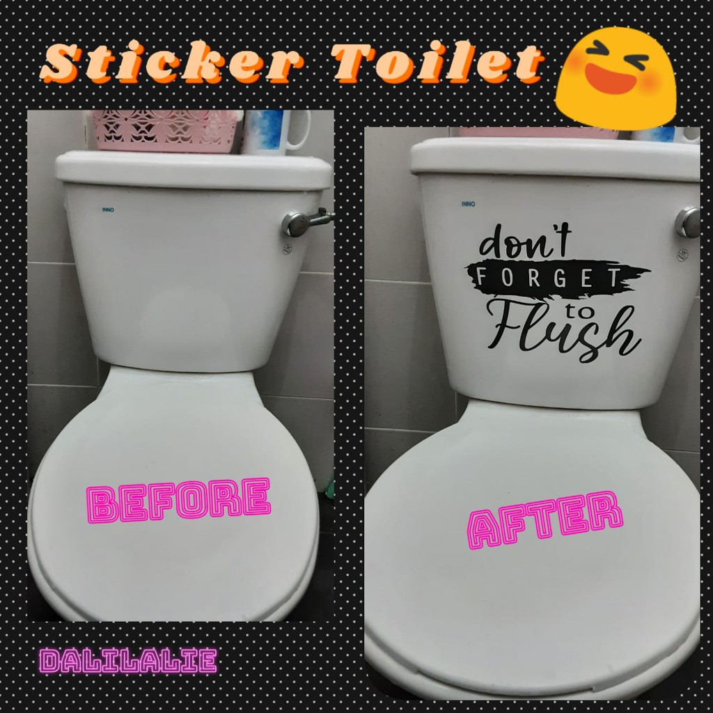 Sticker Toilet Oracal Ready Stock!!!/Sticker Tandas/Sticker Bilik Air ...
