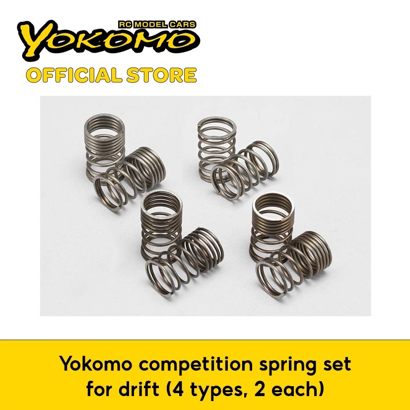 Yokomo Competition spring set for drift (4 types, 2 each) for remote ...