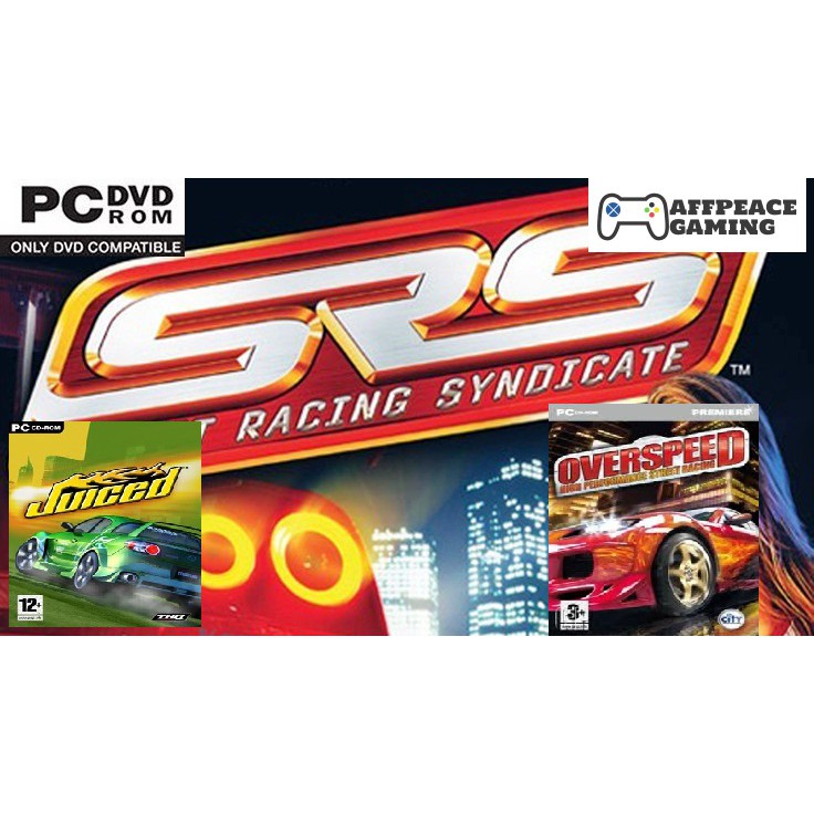 (PC GAME) 3 IN 1 RACING street racing syndicate, juiced, Overspeed-High ...