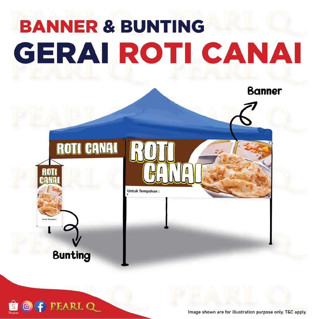 Banner Gerai Makanan Roti Canai Pasar Malam Bazaar Ramadhan Paratha ...