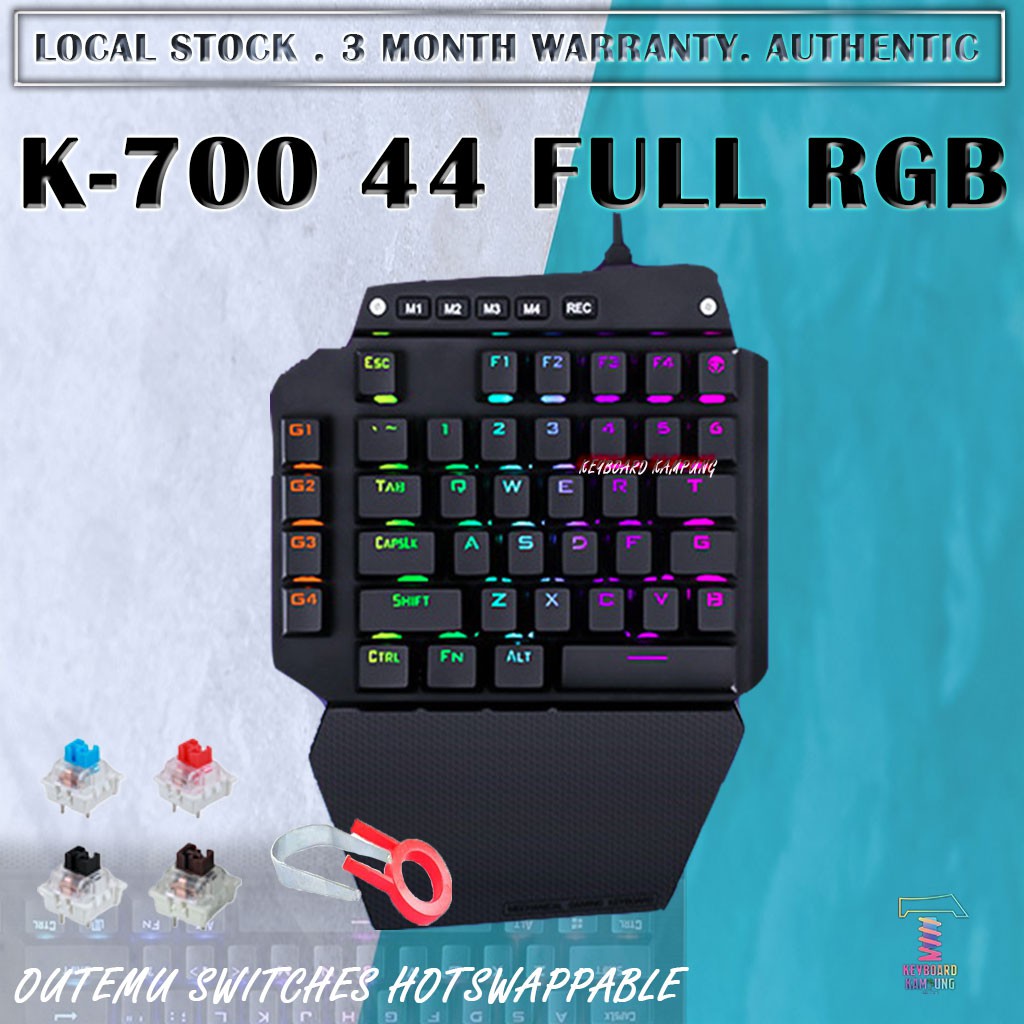 K-700 REAL Mechanical Keyboard Single-Handed (44 Keys) | Shopee Malaysia