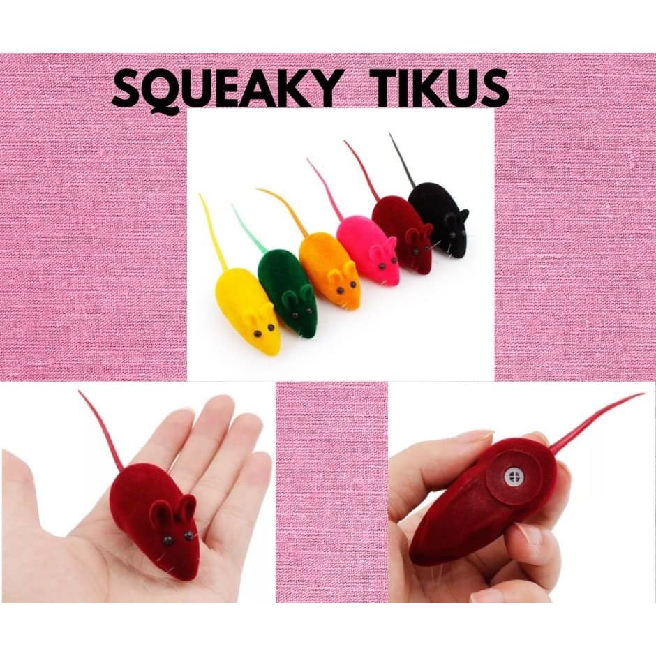 Mainan Kucing (Squeaky Tikus) | Shopee Malaysia