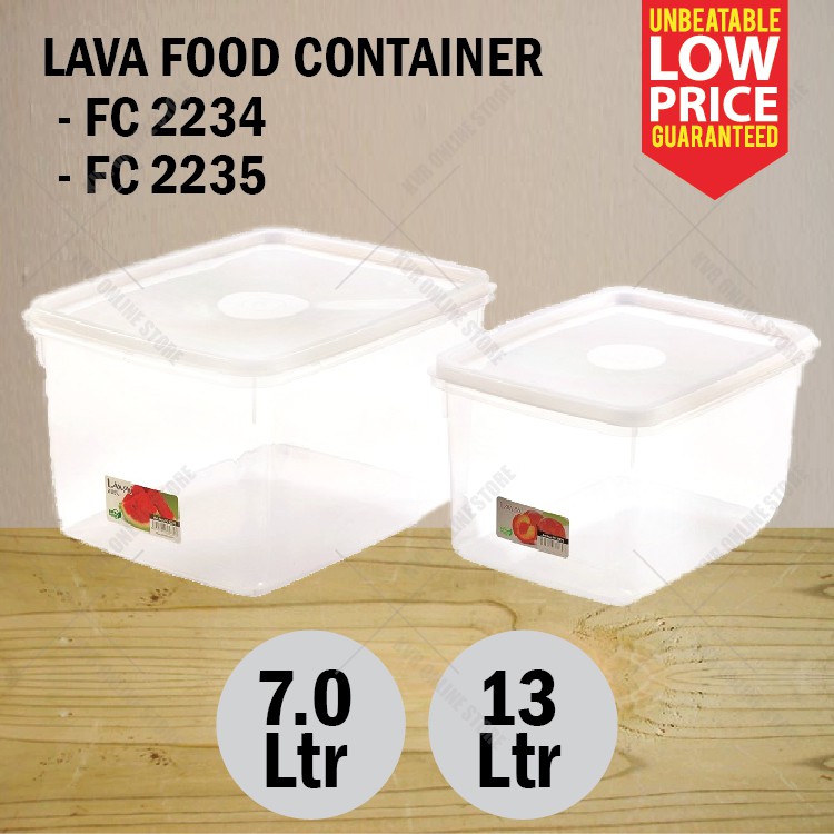 LAVA Multipurpose Airtight Plastic Food Container Storage Box BPA FREE ...