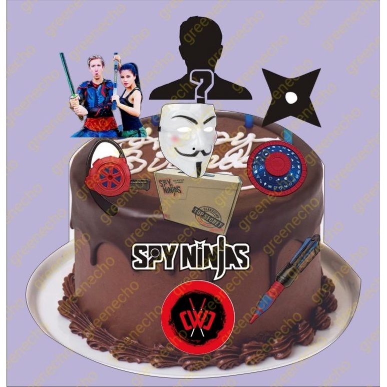 spy ninjas cake topper spyninja Vy Qwaint (1set) | Shopee Malaysia