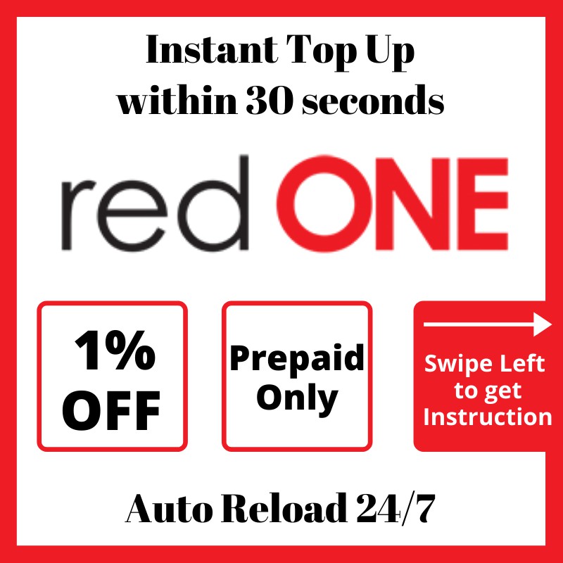 Auto Redone prepaid reload Top Up RM5 / RM10 / RM30 / RM50 / RM100 ...