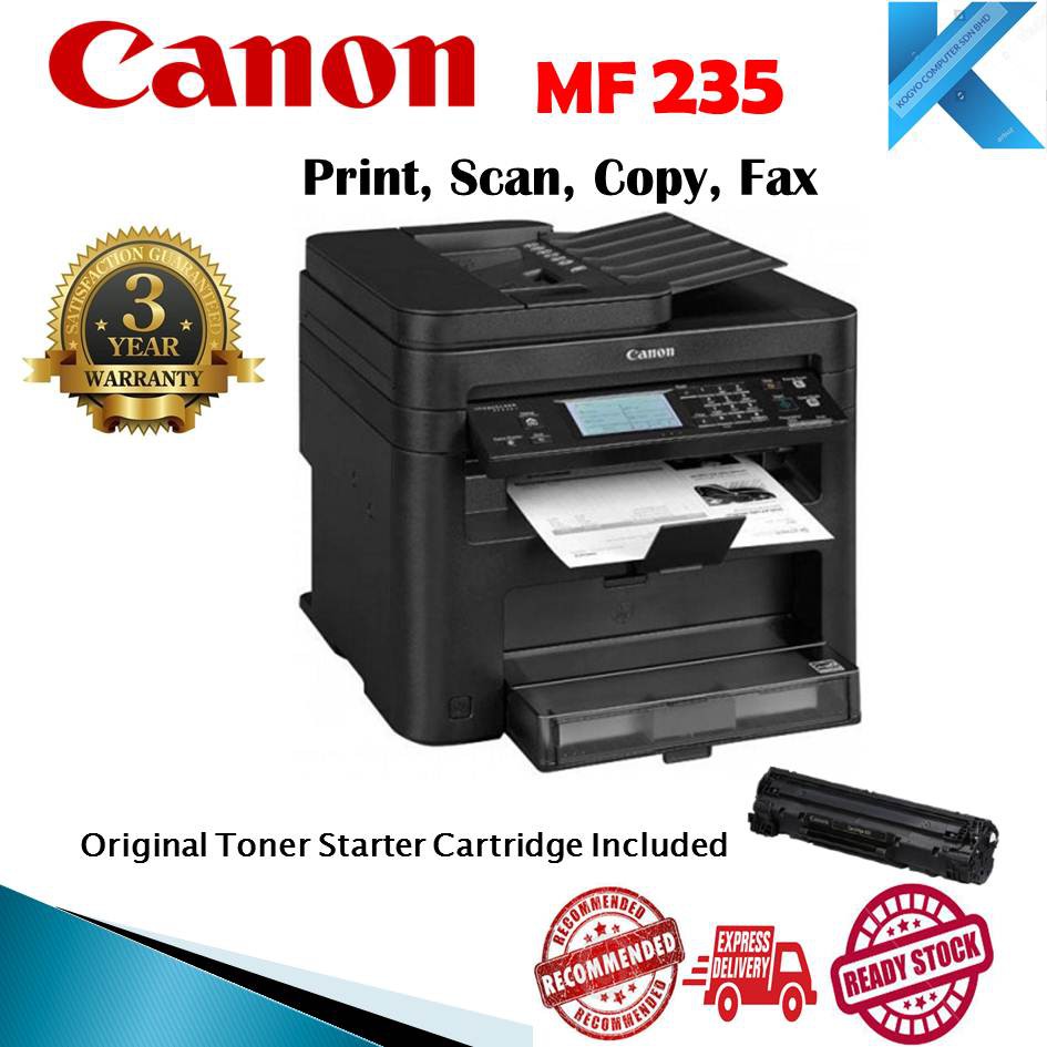 Canon imageCLASS Laser AIO MF235 (Monochrome) | Shopee Malaysia
