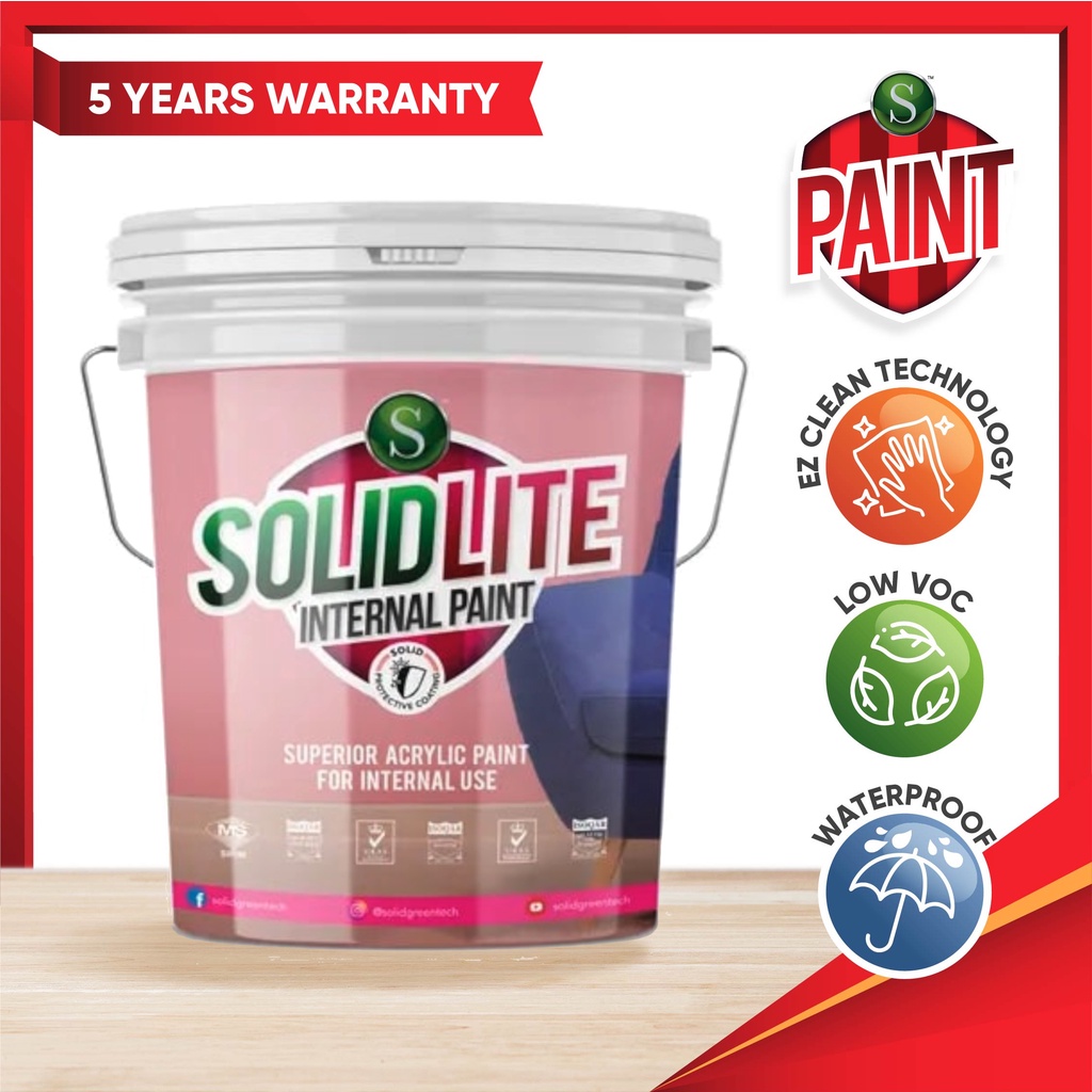 SOLIDLITE Internal Emulsion Paint TINT (1 Litre) | Shopee Malaysia