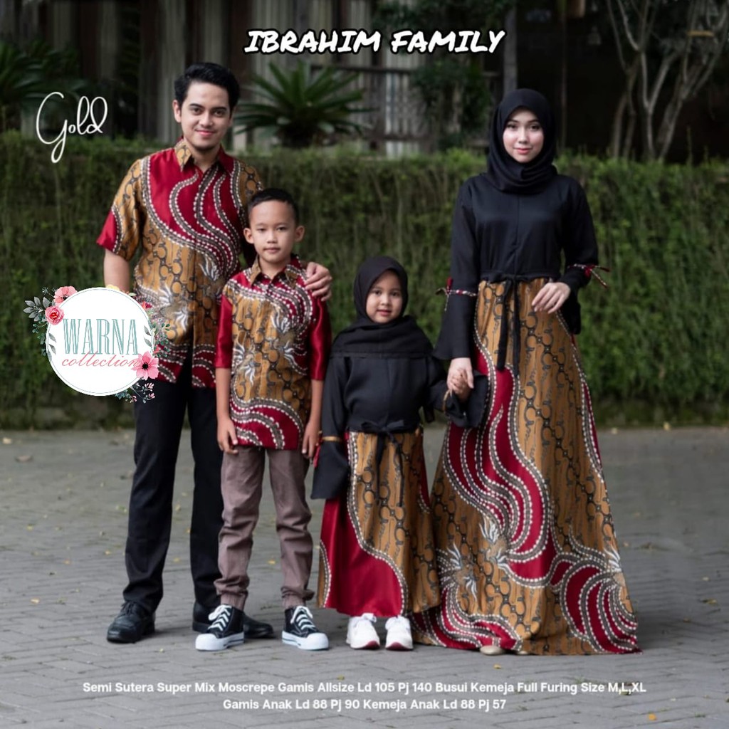 Pre order Muslimah long sleeve Classic Batik Family set Ibrahim batik ...