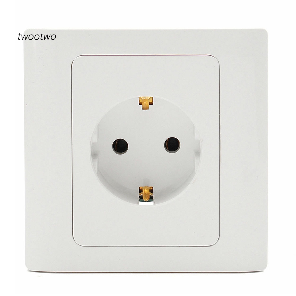 TT_ Useful EU German Standard 250V 16A 1 Gang Power Outlet Single Plug ...