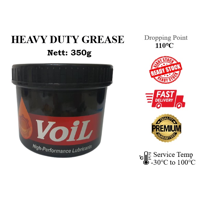 HEAVY DUTY GREASE - MULTI PURPOSE BEARING MINYAK GRIS 350G | Shopee ...