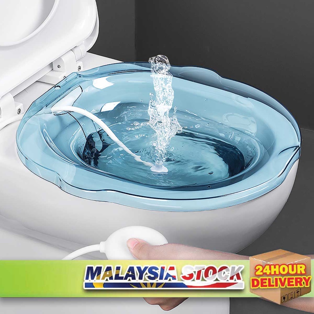 Transparent Bidet Sitz Bath Basin Toilet Seat Postpartum Hemorrhoid ...