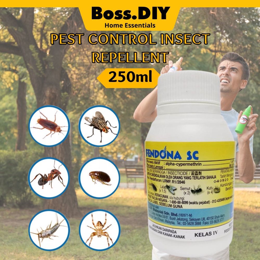 Fendona SC 250ml Insecticide Class IV Pest Control Insect Repellent ...