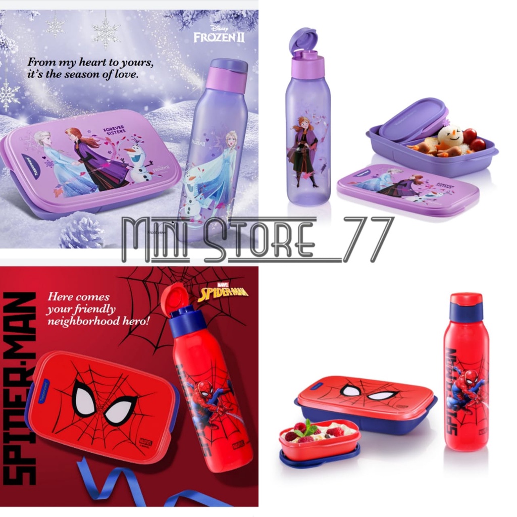 Tupperware Disney Frozen Collectable Set/Tupperware Marvel Spider-Man ...