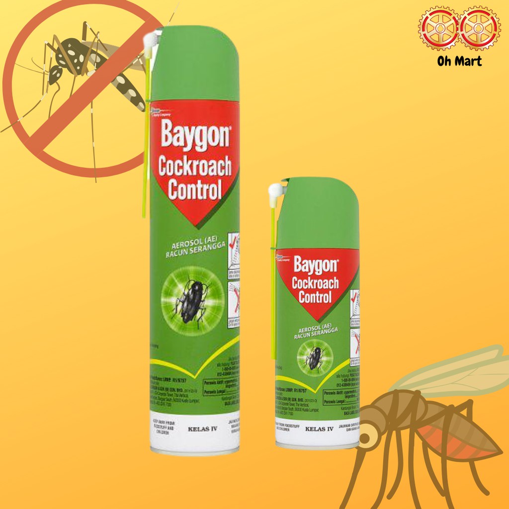 Baygon Cockroach Control/ Aerosol Racun Serangga (570ml/270 ml ...