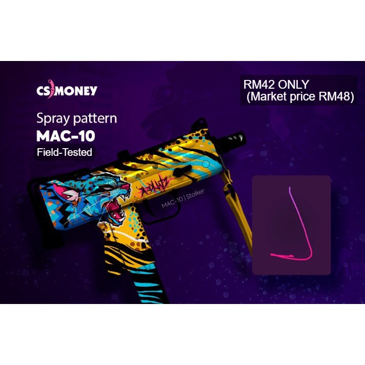 CSGO SMG skins Stalker, Food Chain & Rose Iron | Shopee Malaysia