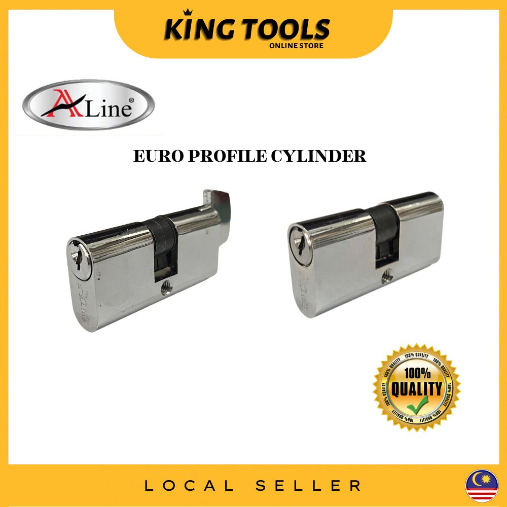 ALINE Profile Cylinder Indoor Door Lock Kunci Pintu Kedai Aluminium ...