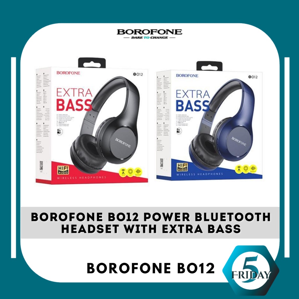 BOROFONE BO12 wireless V5.0 headphones with 300mAh battery for 8 hours ...