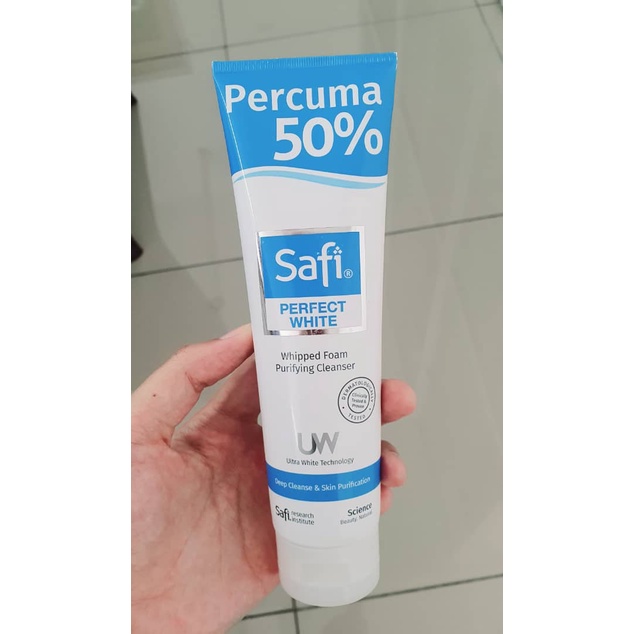 SAFI PERFECT WHITE CLEANSER 150G EXTRA 50% | Shopee Malaysia