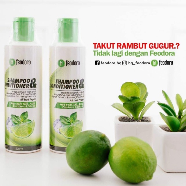 Feodora shampoo & conditioner 3xganda paling mujarab + EXTRA FREE GIFT ...