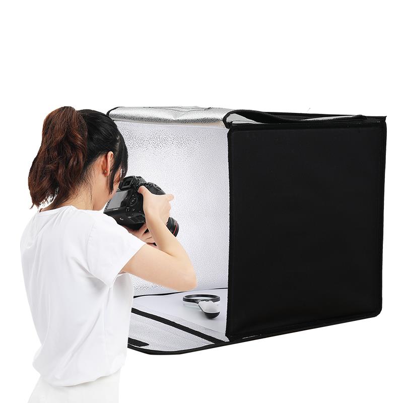 AL. Mall. 40cm Mini LED photo studio light box still life camera simple ...