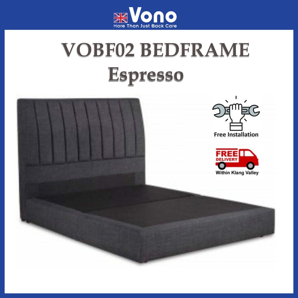 Vono Bedframe Espresso VOBF02 (Pre-order 14 days) | Shopee Malaysia