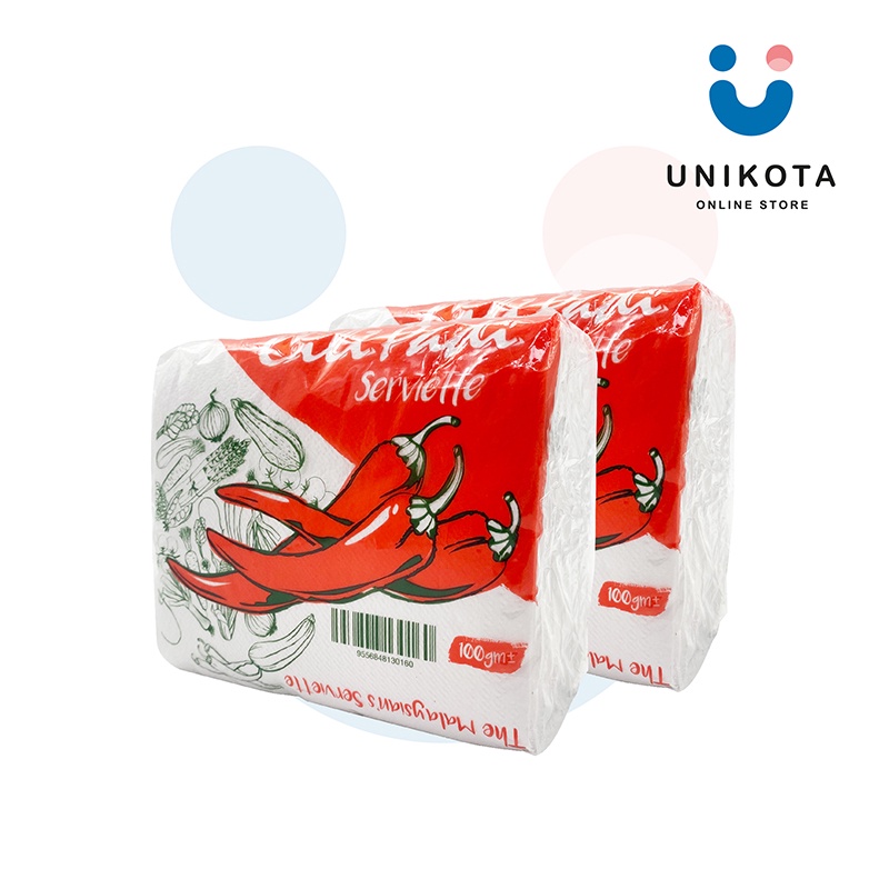 UNIKOTA - Cili Padi Tissue Serviette Paper/ Kertas Napkin / Tisu Napkin ...