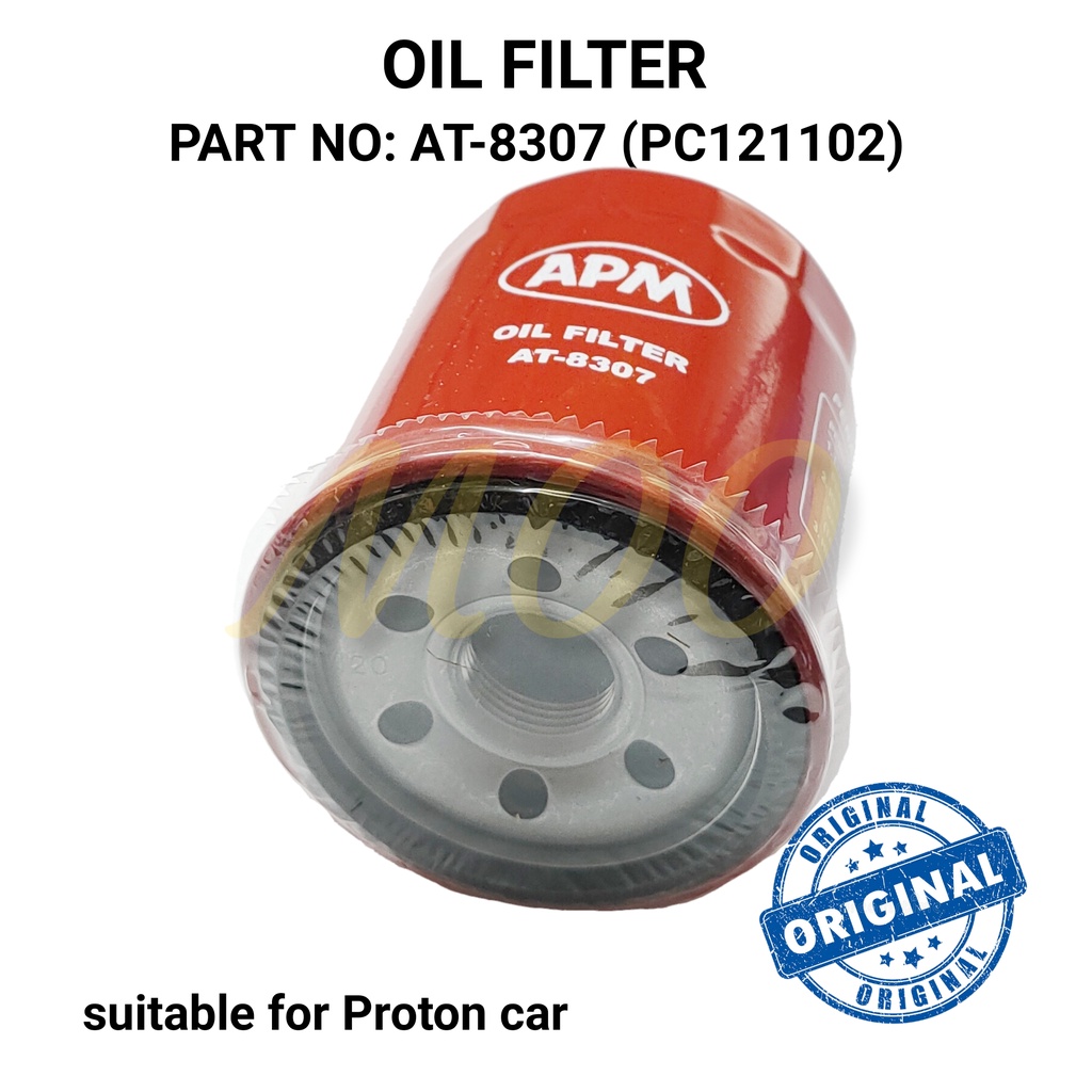 ORIGINAL APM OIL FILTER AT-8307 / AT-501 / AT-9338 PENAPIS MINYAK FOR ...