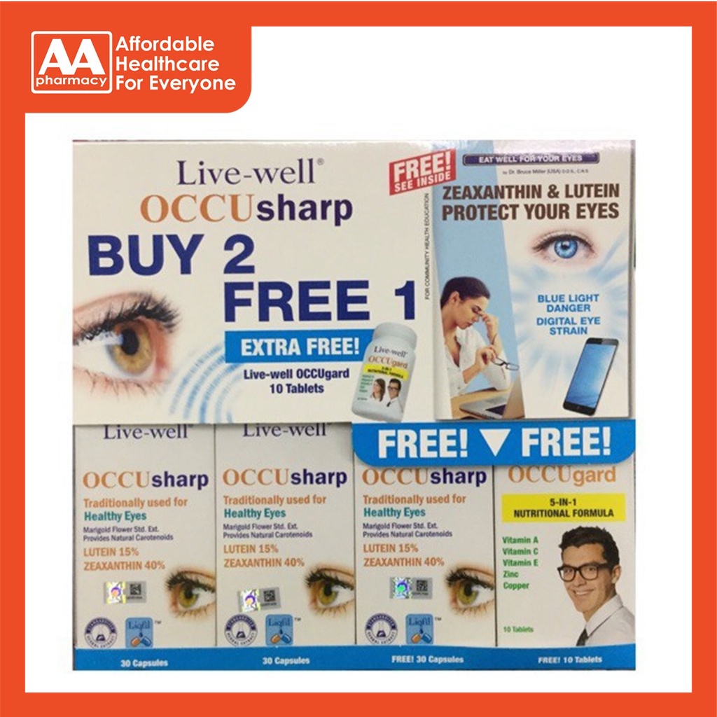 LIVE-WELL OCCUSHARP CAPSULE (3X30'S) + OCCUGARD 10'S | Shopee Malaysia