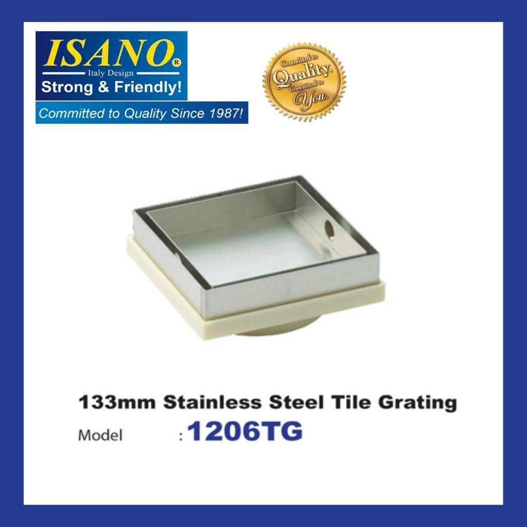 ISANO 1206TG CONCEALED FLOOR GRATING TILES WATER FILTER SQUARE FLOOR ...