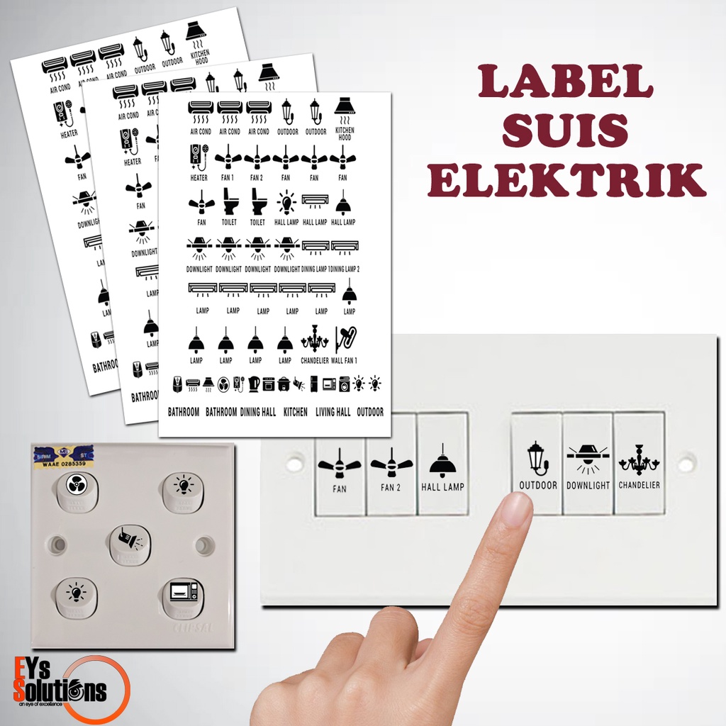 Sticker Label Suis / Sticker Suis / Sticker Label Elektrik / Sticker ...