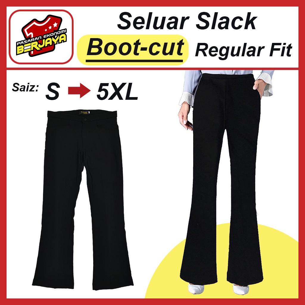 Seluar Slack wanita Boot Cut/Seluar Kerja Perempuan /Female Long Pants ...