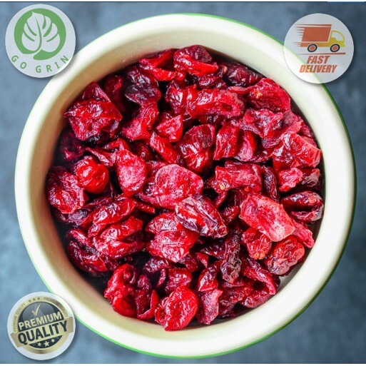 Go Grin Dried Cranberries Premium USA Buah Kranberi Kering Halal (150gm ...