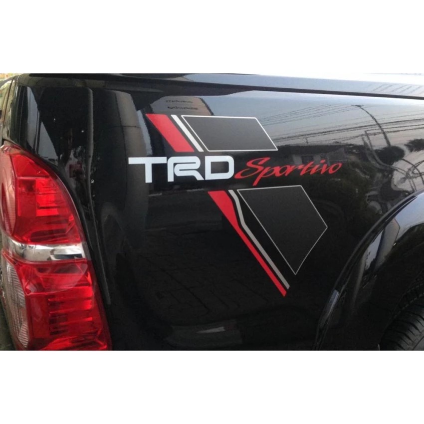 REAR STICKER TRD SPORTIVO FOR TOYOTA HILUX VIGO BLACK | Shopee Malaysia
