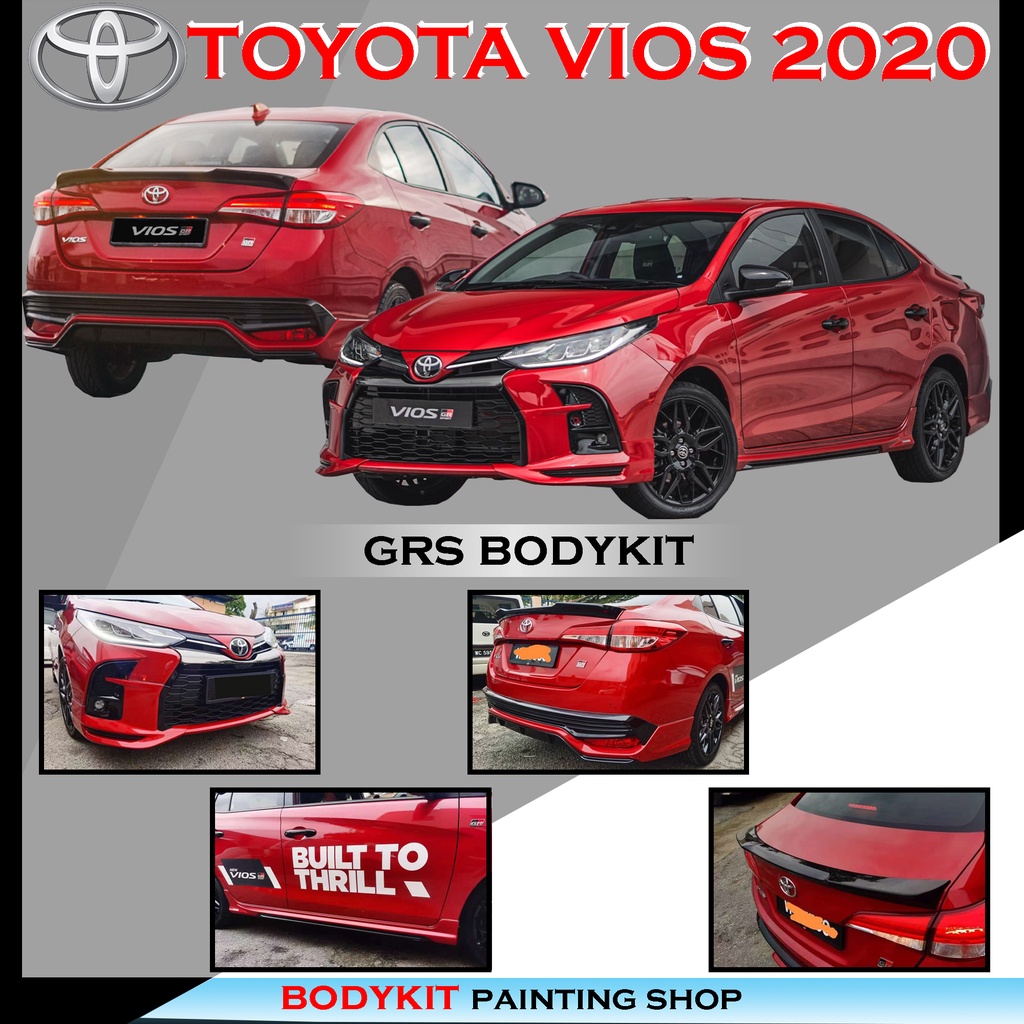 TOYOTA VIOS NCP151 2020-2022 GRS FULLSET SKIRTING (FRONT SKIRT ,SIDE ...