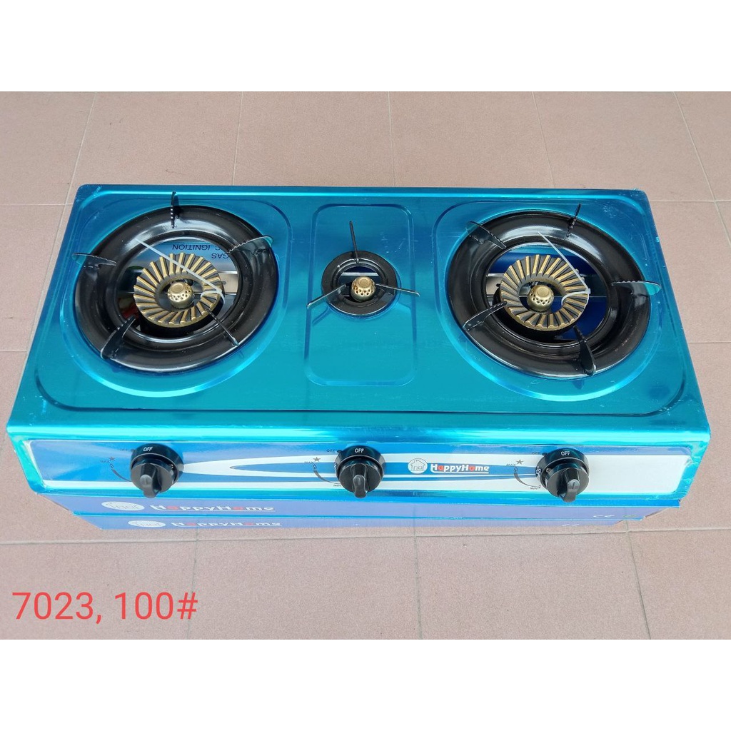 DAPUR GAS STEEL 3 TUNGKU (TUNGKU TEMBAGA) | Shopee Malaysia