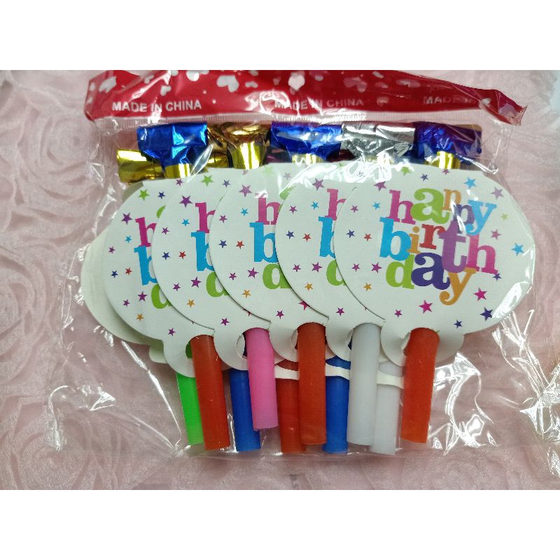 happy birthday party whistle 1pack 10pcs | Shopee Malaysia
