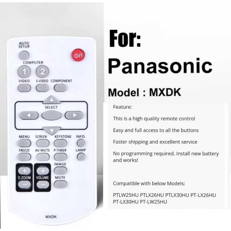 Panasonic Projector Remote ( Model as below) | Shopee Malaysia