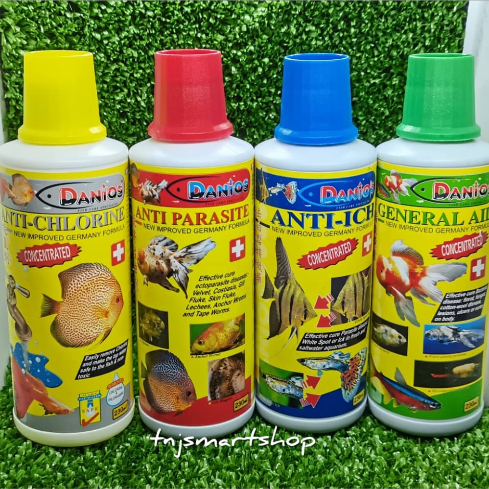 Danios Anti Chlorine | Anti Parasite ( Anti Fungus ) | Anti Ich ( White ...