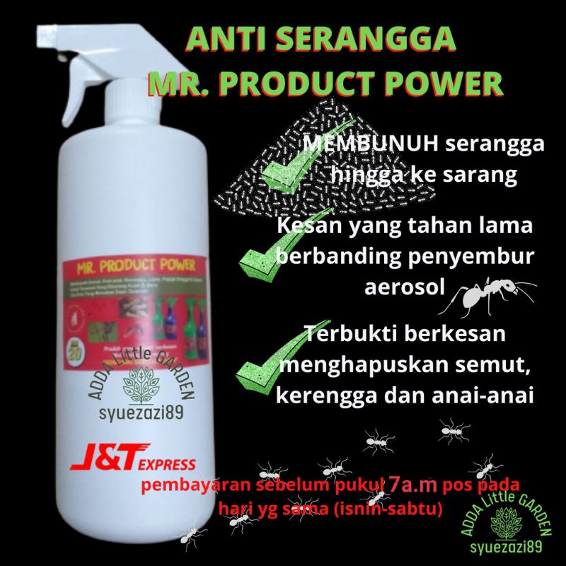 Anti Serangga Mr Product Power Spray Anti Serangga/ubat semut/ubat ...