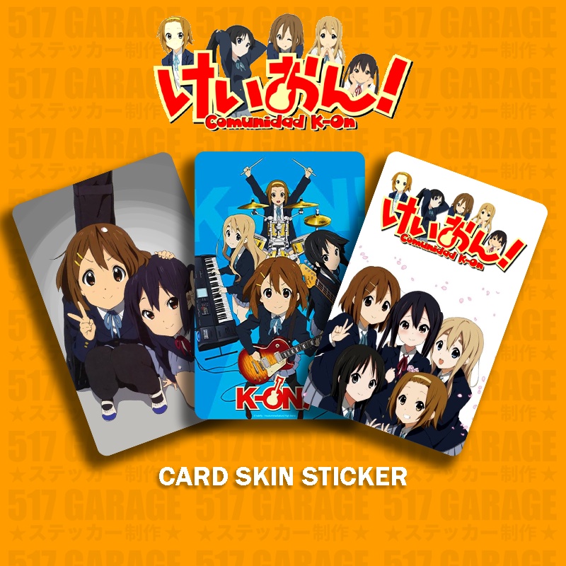 K-ON ANIME - T*G STICKER - ATM CARD STICKER - BANK CARD STICKER ...