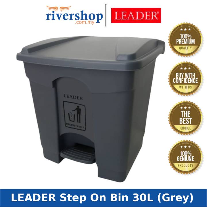 LEADER 30Litres Step On Bin/ Plastic Dustbin with Pedal /Garbage Bin ...