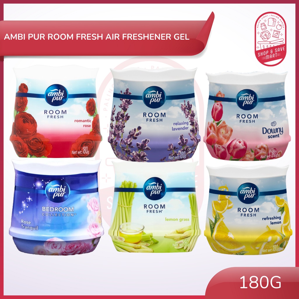 AmbI Pur Room Fresh Air Freshener Gel Assorted Flavor - 180g | Pewangi Bilik Ambi Pur | Pewangi ...