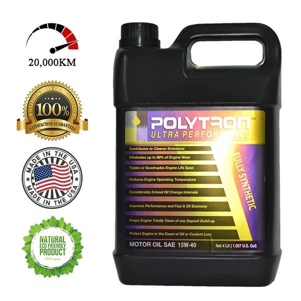 Polytron Original Fully Synthetic 15W-40 4 Liter Military Industrial ...