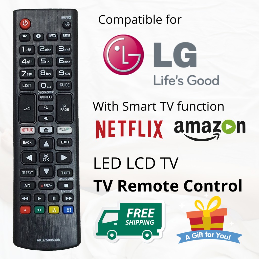 AKB75095308 LG Remote Control Replacement compatible AKB75375608 LG ...