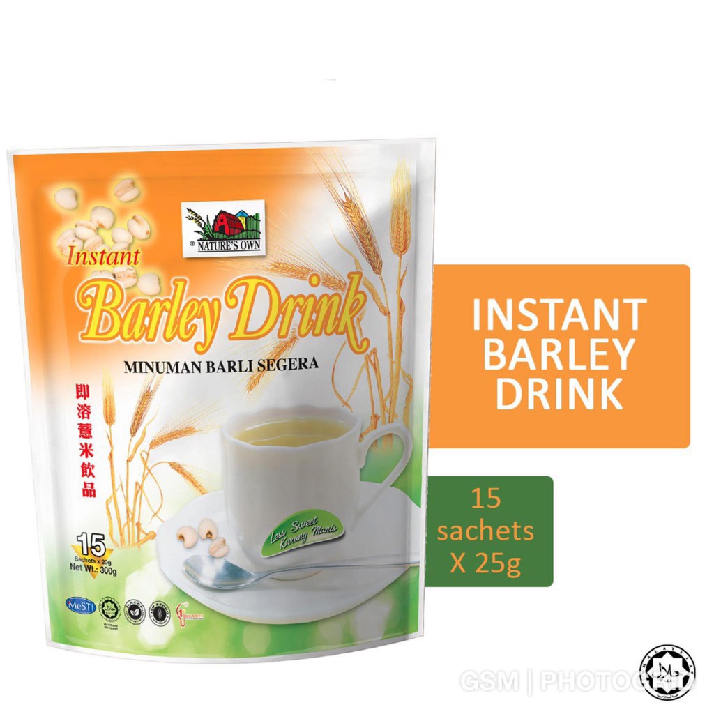 Nature’s Own Instant Barley Drink / Minuman Barli Segera (15 sachets x ...