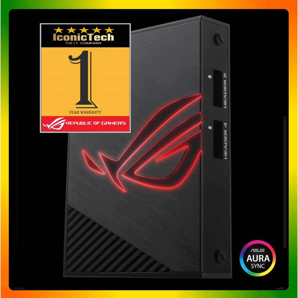ASUS ROG Aura Terminal - Four-port addressable RGB controller with ROG ...