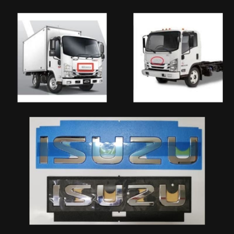 Isuzu Lorry NHR NLR NPR NQR Pro Front Emblem Logo Chrome (1pc) | Shopee ...