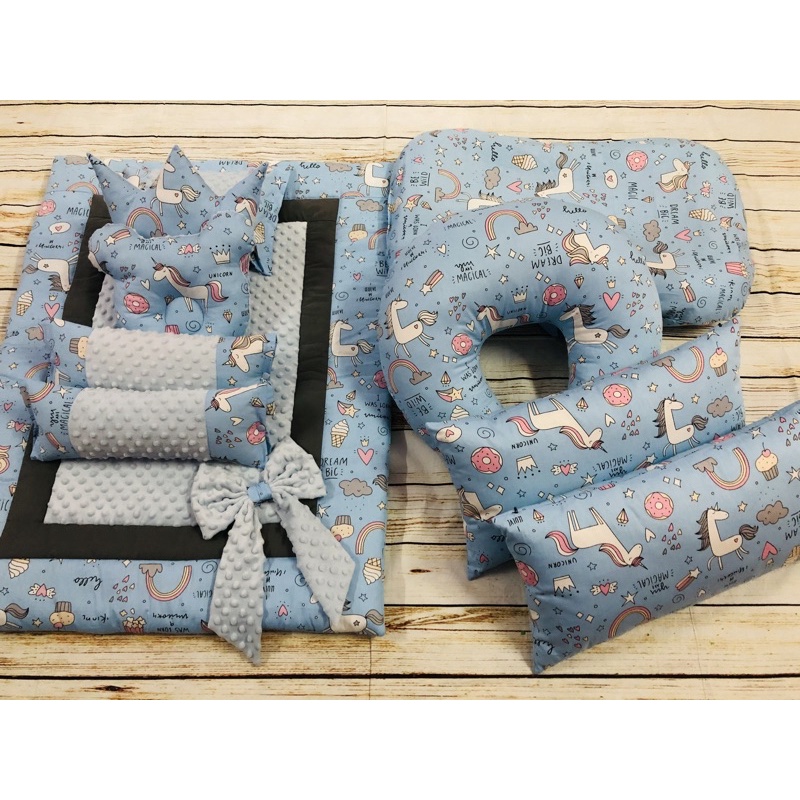 SET COMBO TILAM BABY 100% KEKABU COTTON + MINKY DOT MURAH FREE BLANKET ...